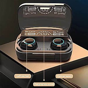 dazeni M30 Mini Wireless Bluetooth 5.2 Earbuds in Ear Light-Weight Headphones, True Wireless Noise Cancelling Ear Buds with Charging Case, Sport Earphones Built-in Mic IPX5 Waterproof Headset