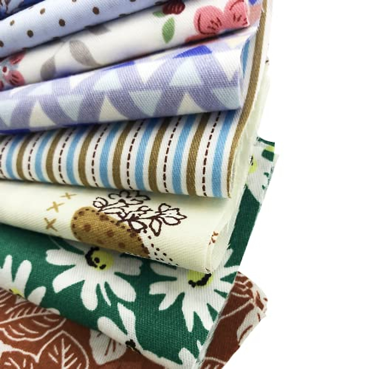 120pcs Fat Quarters Fabric Bundles,Scrap Quilts Sewing Fabric Squares,Araniozb Cotton Fabric for Sewing,Quilting Fabric Supplies,Pre-Cut Quilt Squares 6" x 6"(15cm x 15cm,60 Patterns)