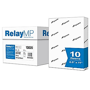 Relay MP, Multipurpose Copy Paper, 20lb, 8.5 x 11, 92 Bright - 1 Pallet / 40 cases (013020P)