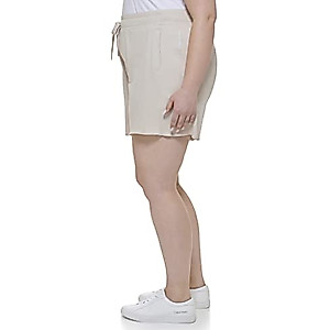 Calvin Klein Performance Women's Active Short, NU Beige, 1X