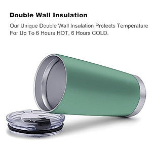 LLJEYOU Black Woman Flowers Birds Tumbler Insulated Travel Mug Stainless Steel Travel Tumbler Car Cup with Straw And Brush with Lid 20oz