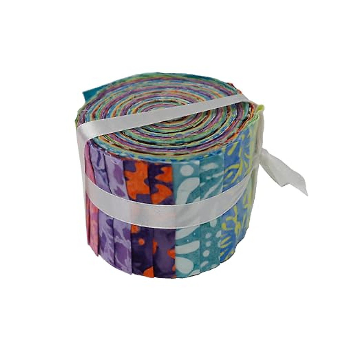Stitch & Sparkle Indonesian Premium Batik Cotton Vibrant Dreams Jelly Roll 2.5''x 44''