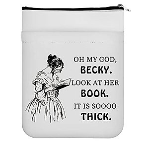 MAOFAED Oh My God Becky Look at Her Book It is Soooo Thick Funny Book Sleeve for Book Lover Gift Book Protector (oh My god pecky)
