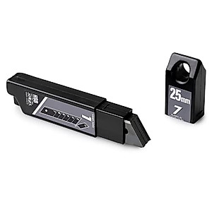 OLFA 25mm Extra Heavy-Duty Ultra-Sharp Black Snap Off Replacement Blades, 20 Blades (140 segments) HBB-20B - Snap-Off Utility Knife Replacement Blades, Fits most 25mm Utility Knives