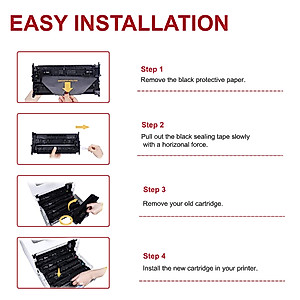 Tounker 057H 057 Black High Yield Toner Cartridge Compatible for Canon 057H 057 CRG-057H Toner Cartridge for Canon Imageclass MF445dw LBP226dw MF448dw MF449dw LBP227dw Laser Printer (Black, 1-Pack)