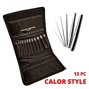 13 pc Set Insertion Taper Calor Style 18G-00G Steel Expander Lobe Ear Stretching Style 88888-346