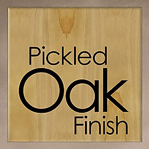 Lavish Home 5-Tier Ladder Bookshelf- Leaning Decorative Shelves, Pickled Oak Finish