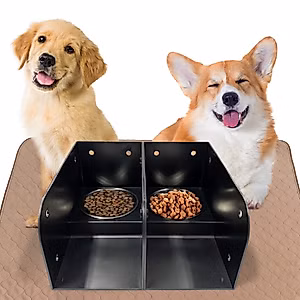 EZWhelp Modular Puppy Feeding Station — Food-Grade Stainless Steel Puppy Bowls for Puppies, Weaning Bowls, Multiple Puppy Feeding, Perfect Litter Separation & Weaning, No-Flip Design - (2 Pack)