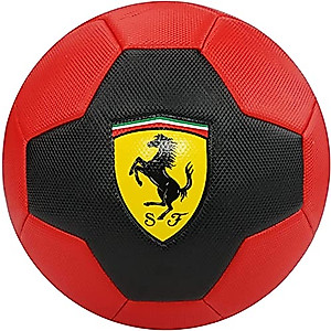 DAKOTT Ferrari 3pcs Set Includes- Ferrari Drawstring Backpack- Ferrari No. 2 Soccer Ball & a Ferrari Portable Air Compressor, 150 PSI Battery Power Tire Inflator Air Pump.