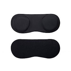 TNE Lens Cover and Nose Guard for Meta Quest 3 VR Headset | Protective Dust Proof Cover Anti-Scratch Protector Soft Lens Pad Accessories and Light Blocker Nose Piece for Quest 3 (Black)