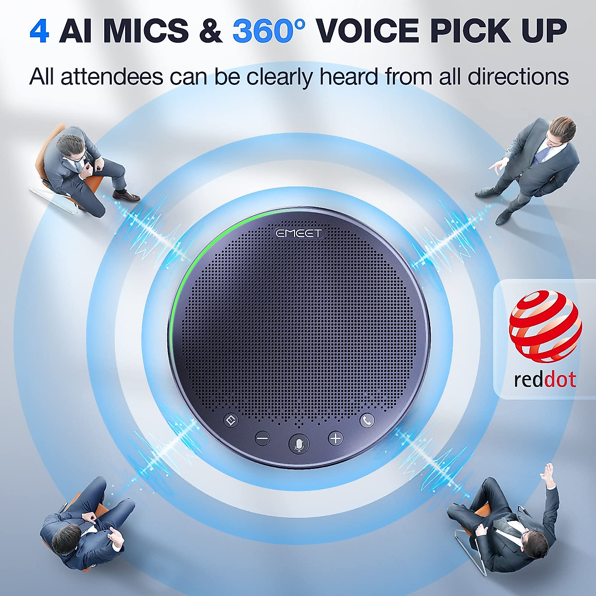 EMEET M3-Luna Bluetooth Speakerphone