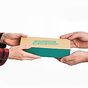 Cheersville New Employee Welcome Gift Set Kit - Signable Certificate, Small Bound Journal, Blue Ink Retractable Ballpoint Click Pen, 6 Praise Cards, Breath Mints