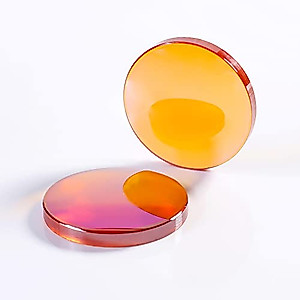 CNCOLETECH 20mm CO2 Laser Lens, Laser Mirror PVD ZnSe Focus Lens 101.6mm / 4" Focal for CO2 10600nm 10.6um Laser Engraver Cutting Cutter