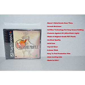 LOKI Premium Dual Double 2-4 Discs Video Game Protector Plastic Cases Display Sleeves Compatible with: Sony PlayStation 1 PS1 | Music Double 2-Discs Sets| 10 Pack