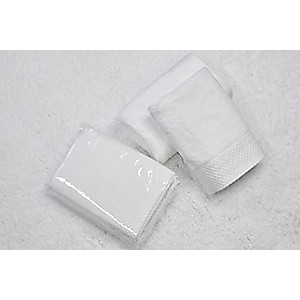 Face Towel White Washcloths Quick-Dry, Highly Absorbent, Soft Feel Face Towels, Premium Quality Flannel Face Towel 2 Pieces Pack