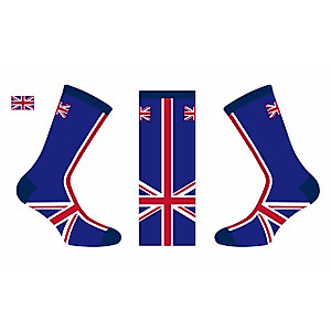 Country-Themed Socks, Large, Shoe Size 9-12 (UK)