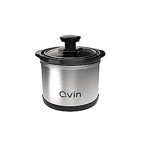Qvin Fondue Melting Pot for Chocolate, Cheese, Caramel melting and keep warm, 0.65Quart