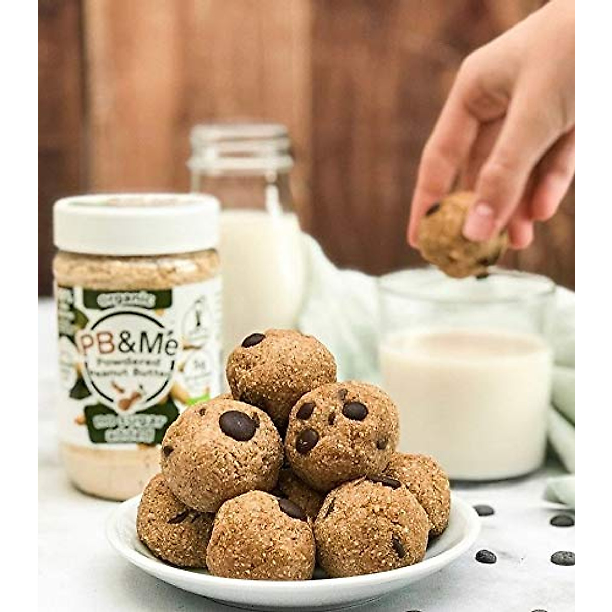 Organic Powdered Peanut Butter by PB&Me: No Sugar Added, Gluten Free, Plant Protein, Keto Snack,1 6oz - For Baking, Smoothies, and Protein Shakes with Premium Blend, Nutrient-Rich, and Gourmet Taste