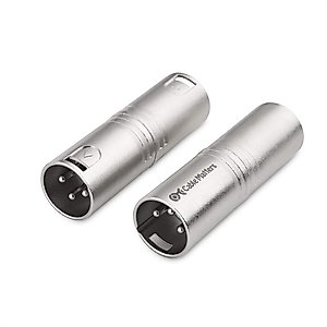 Cable Matters 2-Pack XLR Male to Male Adapter, XLR Coupler, XLR to XLR Gender Changer, XLR Adapter - Male to Male