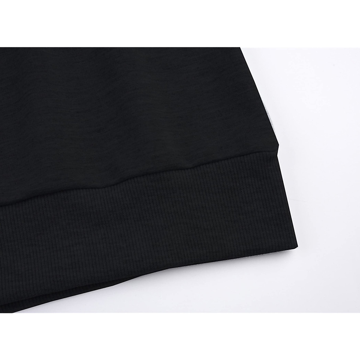 lymanchi Women Wide Neck Sweatshirt Off Shoulder Long Sleeve Casual Loose Shirts 107 Black XL