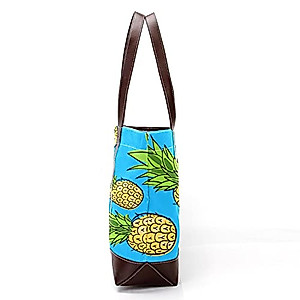 TBOUOBT Handbags for Women Fashion Tote Bags Shoulder Bag Satchel Bags, Tropical Fruit Pineapple