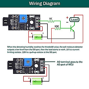 2 Sets Resistive Soil Moisture Meter, Icstation Soil Hygrometer Sensor Test Kit with Corrosion Resistant Probe, Digital Analog Signal Output for Arduino Garden Plant Care Automatic Watering System