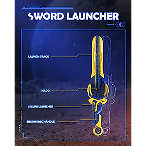 Infinity Nado Bey Blade Stadium - Battling Tops Burst Toy for Boys Grils Age 8-12 - Including Gaming Top Toys, Sword Launcher - Fury Wave Dragon, Sapphire Blue