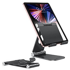 OMOTON Fully Foldable Tablet Stand, Black
