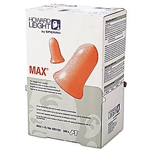 Howard Leight by Honeywell Ear Plugs, 33dB, W/o Cord, Univ, 500 Pack