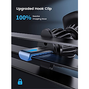 TRUDIN Magnetic Phone Holder for Car 2022 Upgraded,【Ultra Sturdy Vent Hook】 Hands-Free Car Phone Holder Mount【Sharp Turns & Bumpy Roads Friendly】 Compatible with iPhone, Samsung, All Smartphones