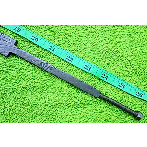 Damascus Steel Blank Blade Custom Handmade 26" Hunting Sword Blank Blade for knife making