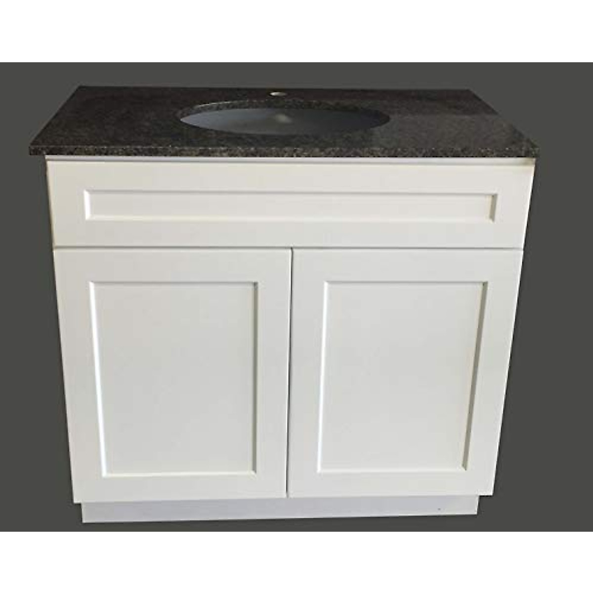 30" Wide x 21" Deep New White Shaker Single-Sink Bathroom Vanity Base Cabinet WS-V3021