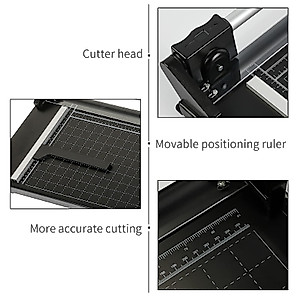 24 Inch Paper Cutter, Manual Precision Rotary Paper Trimmer, Sharp Photo Paper Cutter, Rotary Paper Cutter Trimmer