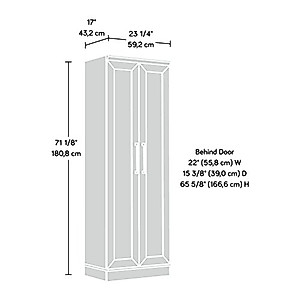 Sauder HomePlus Storage Cabinet, Salt Oak finish