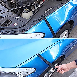 Quick Hood Loops, Mind and Action Kayak Tie Down Anchor Straps, Canon Transport Accessories for Car Hoods and Trunks(4 Pack)