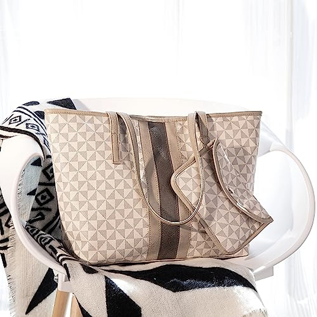 Montana West Tote Bags Large Leather Purses and Handbags for Women Top Handle Shoulder Satchel Hobo Bags MWC-028FTAN