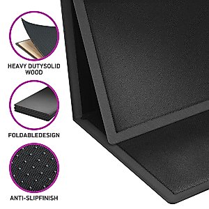 Imperius Foldable Box Spring, Bunkie Board, Bed Support Slats for Support to Streamline and Minimize The Bed, No Assembly Needed, Twin Size, 48 x 48