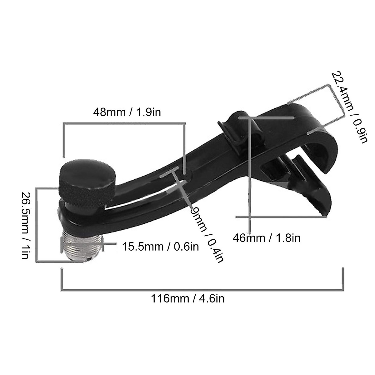 4PCS Drum Microphone Clip Microphone Securing Clips Mount Holder Shockproof Musical Instrument Supplies