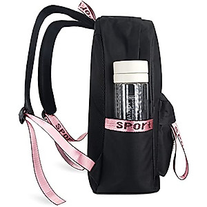 Roffatide Anime Cardcaptor Sakura Backpack Kinomoto Syaoran Li Tomoyo Daidouji Meiling Li Backpack Book Bag Laptop School Bag with USB Charging Port and Headphone Port