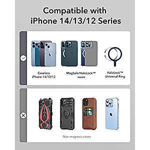 ESR MagSafe Battery Pack (HaloLock), 10,000mAh MagSafe Power Bank with USB-C Cable, Magnetic Wireless Power Bank for iPhone 14/13/12 Series, MagSafe Portable Charger, MagSafe Accessories, Black