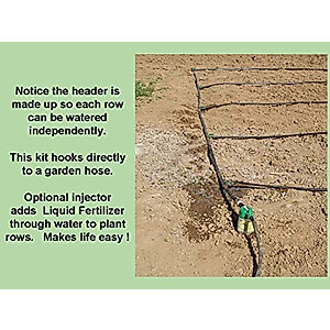 Vegtable Garden Drip Jr. Kit – 10 Rows X 50 Ft– Watering Garden Drip Irrigation