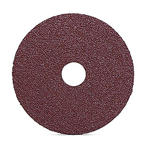 BHA Aluminum Oxide Resin Fiber Sanding and Grinding Discs, 5” x 7/8”, 24 Grit - 25 Pack