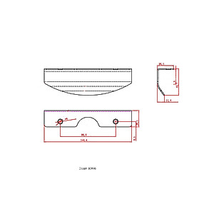 Richelieu Hardware BP80996900 3 1/2-inch (89 mm) Center-to-Center Matte Black Modern Cabinet and Drawer Edge Pull Handle for Kitchen, Bathroom, and Furniture