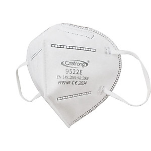 Cnstrong FFP2 Masks, 9522E, Ear Strap, Certificate, Disposable 5 Layers High Protection 20pack