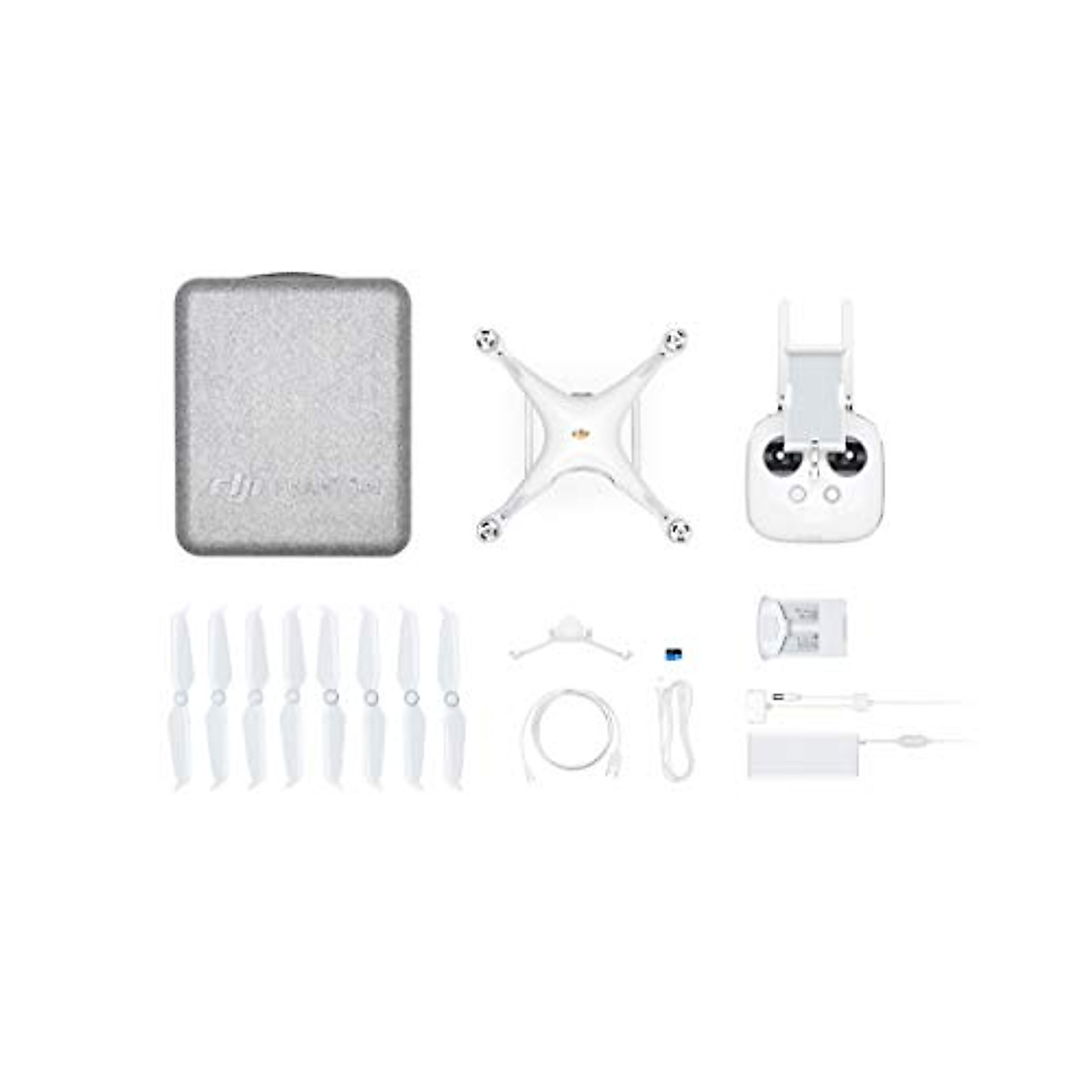 DJI Phantom 4 Pro V2.0 - Drone Quadcopter UAV with 20MP Camera 1" CMOS Sensor 4K H.265 Video 3-Axis Gimbal White