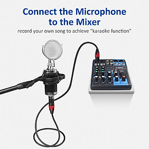 DREMAKE XLR Cable 40FT, XLR 3-Pin Male to XLR 3-Pin Female, Balanced XLR to XLR Microphone Cable for Powered Amplifier Pro Audio Recording Devices Mic Patch Cord