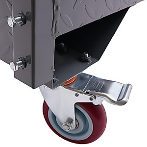 YIYIONCE U-Boat Cart 2000LBS Heavy-Duty Platform Truck Narrow Storage Cart Steel U-Boat Platform Truck Dolly with 6 Casters Industrial Hand Trucks for Warehouse | US Stock (51" L x 16" W x 65" H)