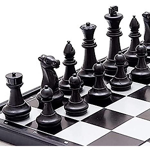 Multipurpose Magnetic Travel Chess Set 9.84" with Folding Chess Board Educational Toys for Kids and Adults