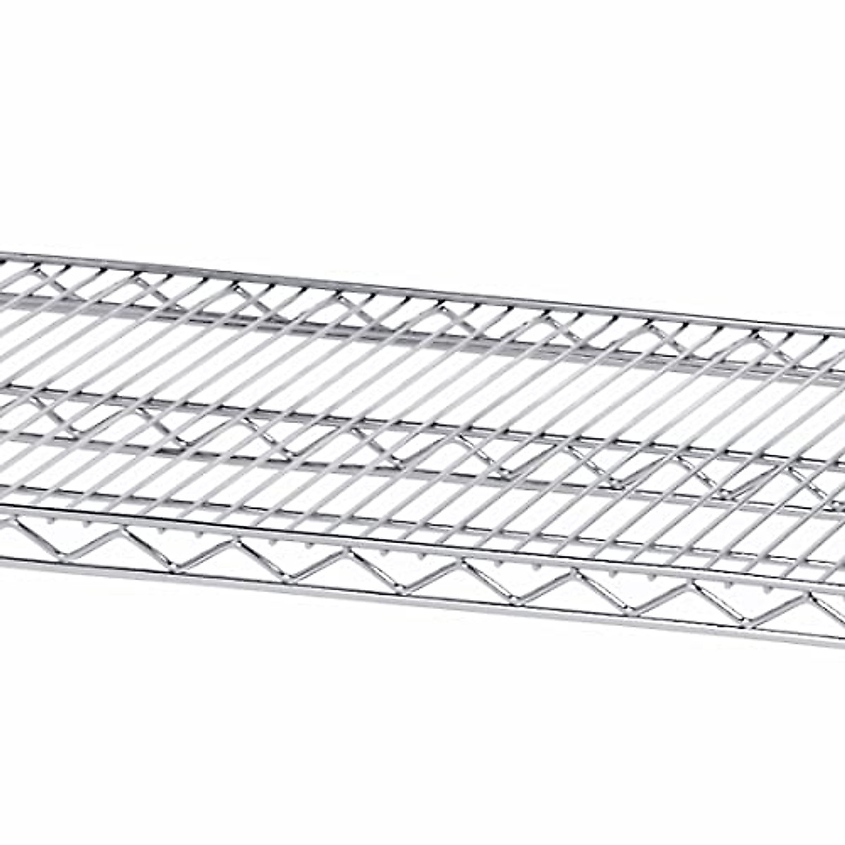 Seville Classics UltraDurable Heavy Duty NSF Solid Steel Wire Rack Storage Unit, Organizer for Garage, Warehouse, Office, Restaurant, Classroom, Kitchen, Steel, 4-Tier Shelving, 60" W x 24" D