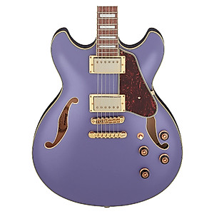 Ibanez AS Artcore 6-String Semi-Hollow Body Electric Guitar (Metallic Purple Flat, Right-Handed)